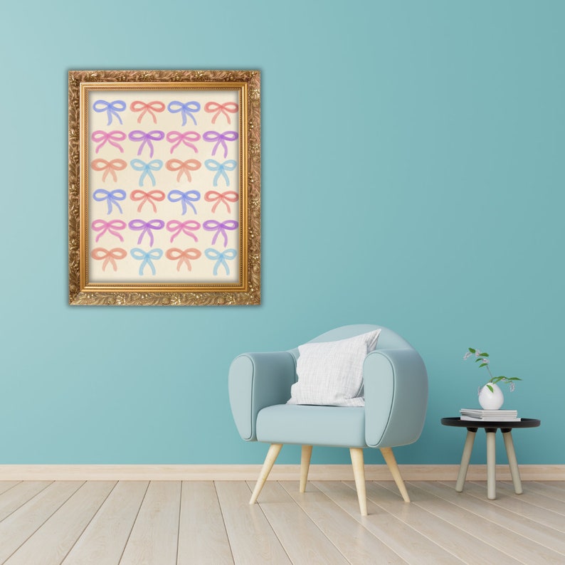 Coquette Bow Artwork ~ Digital File - Etsy