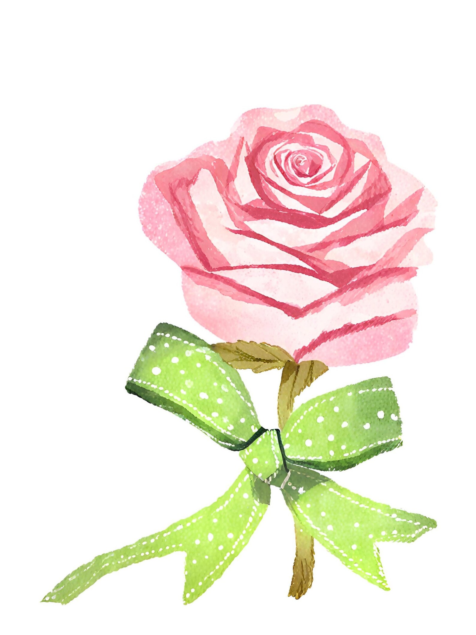 Coquette Rose & Bow Artwork ~ Digital File - Etsy