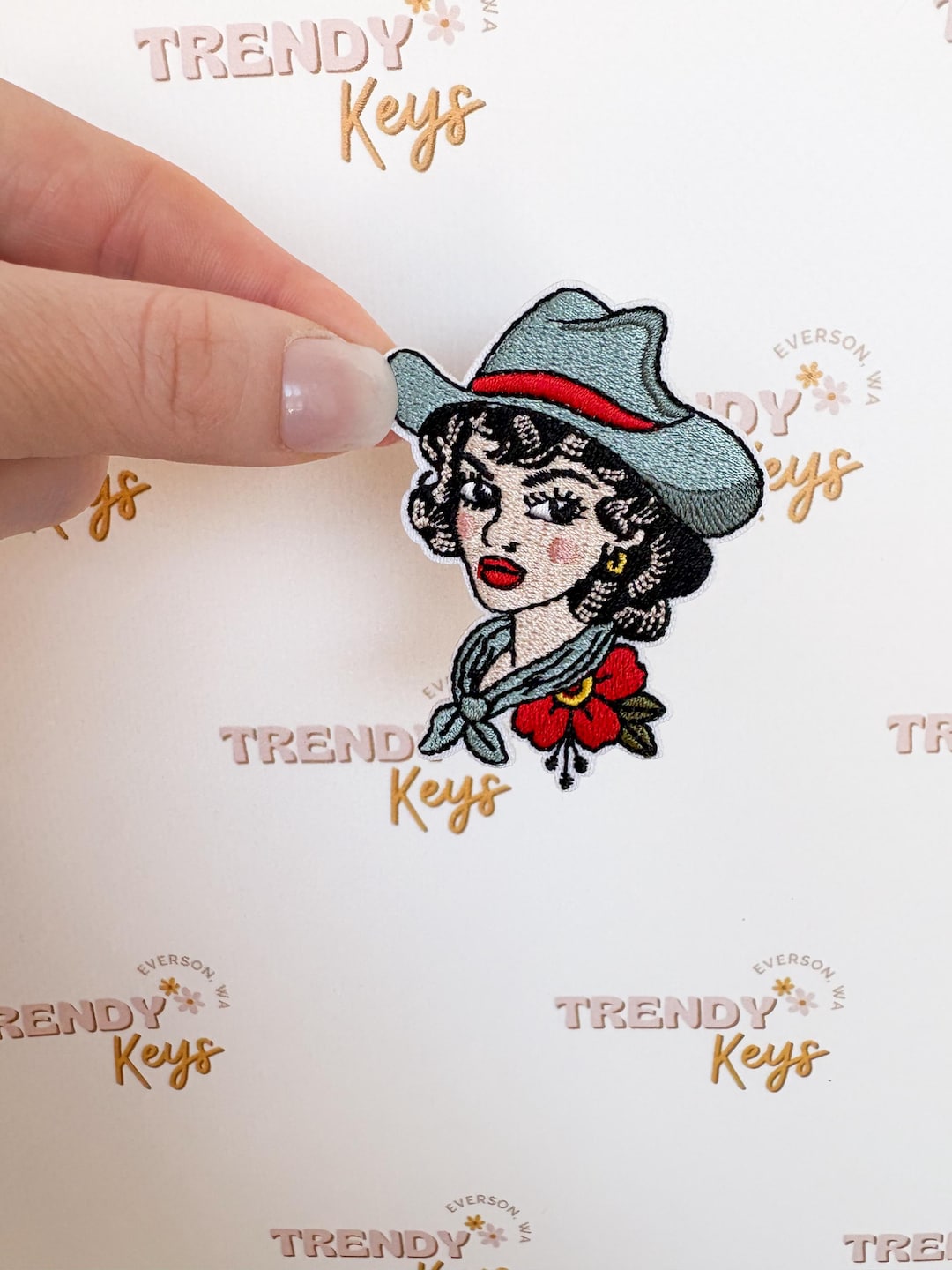 Western Roses Patch, Rustic Patch, Cowgirl Patch, Custom Embroidered ...