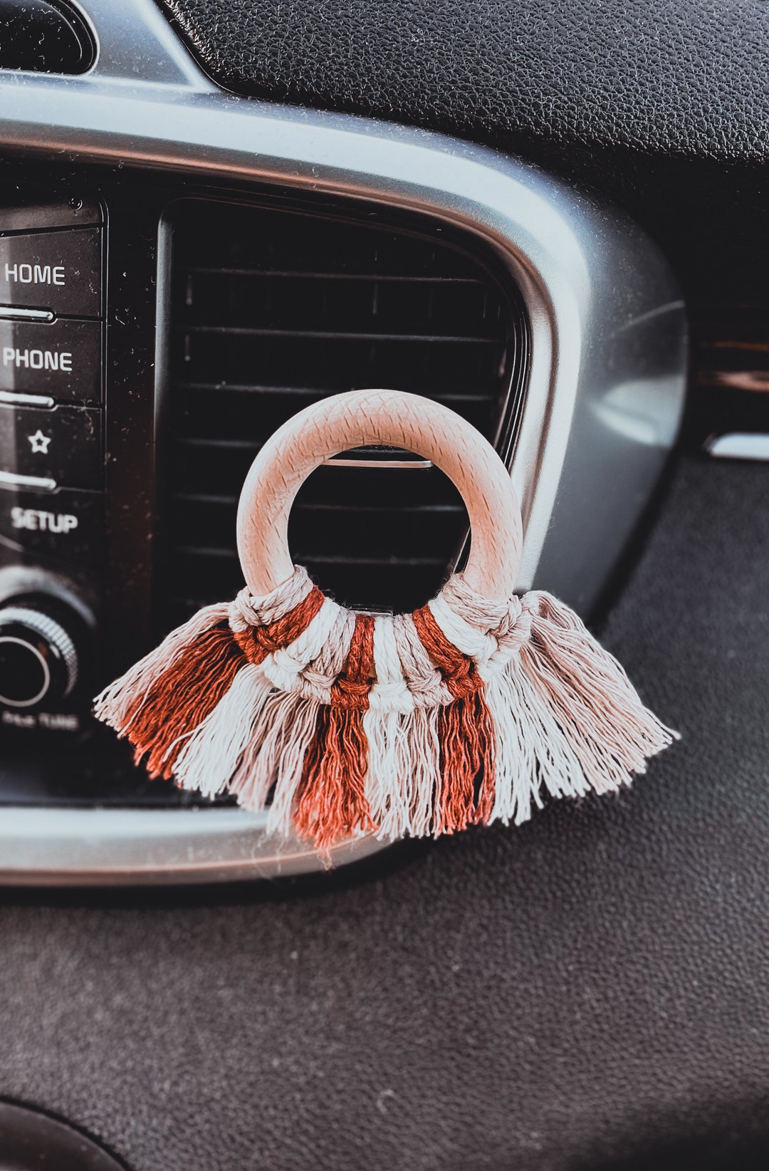 Mini Macrame Car Vent Clips - Etsy