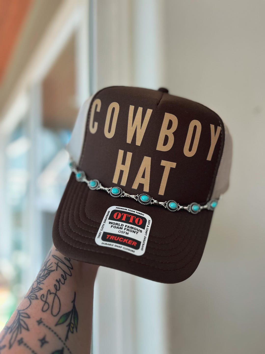 Cowboy Hat Graphic Trucker Hat - Etsy