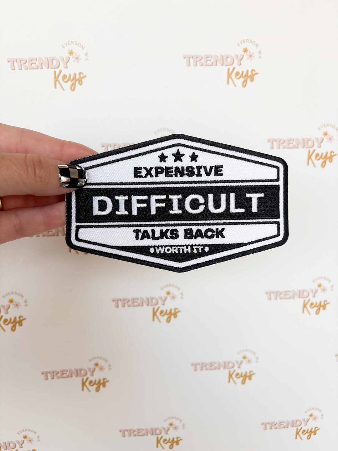Expensive Difficult Talks Back Patch - Sassy Embroidered Patch - Etsy