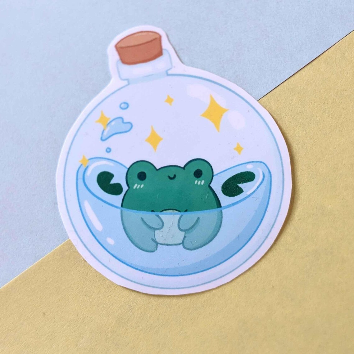 Frog Potion Sticker | Cute Potion Bottle Sticker | Vinyl Sticker for ...