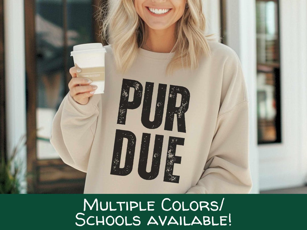 Purdue University Sweatshirt Purdue Boilermakers Shirt Gift for Purdue ...