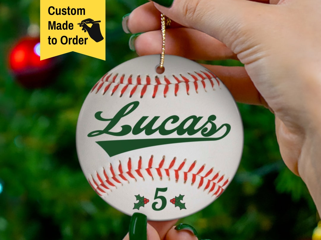 Custom Baseball Ornament Personalized Sports Ornament - Etsy