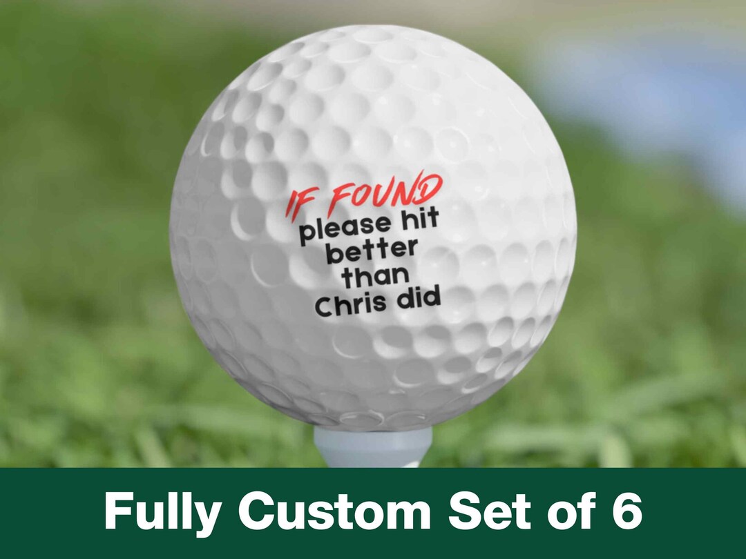 Funny Golf Balls Custom Bachelor Party Favors Personalized Golf Gift ...