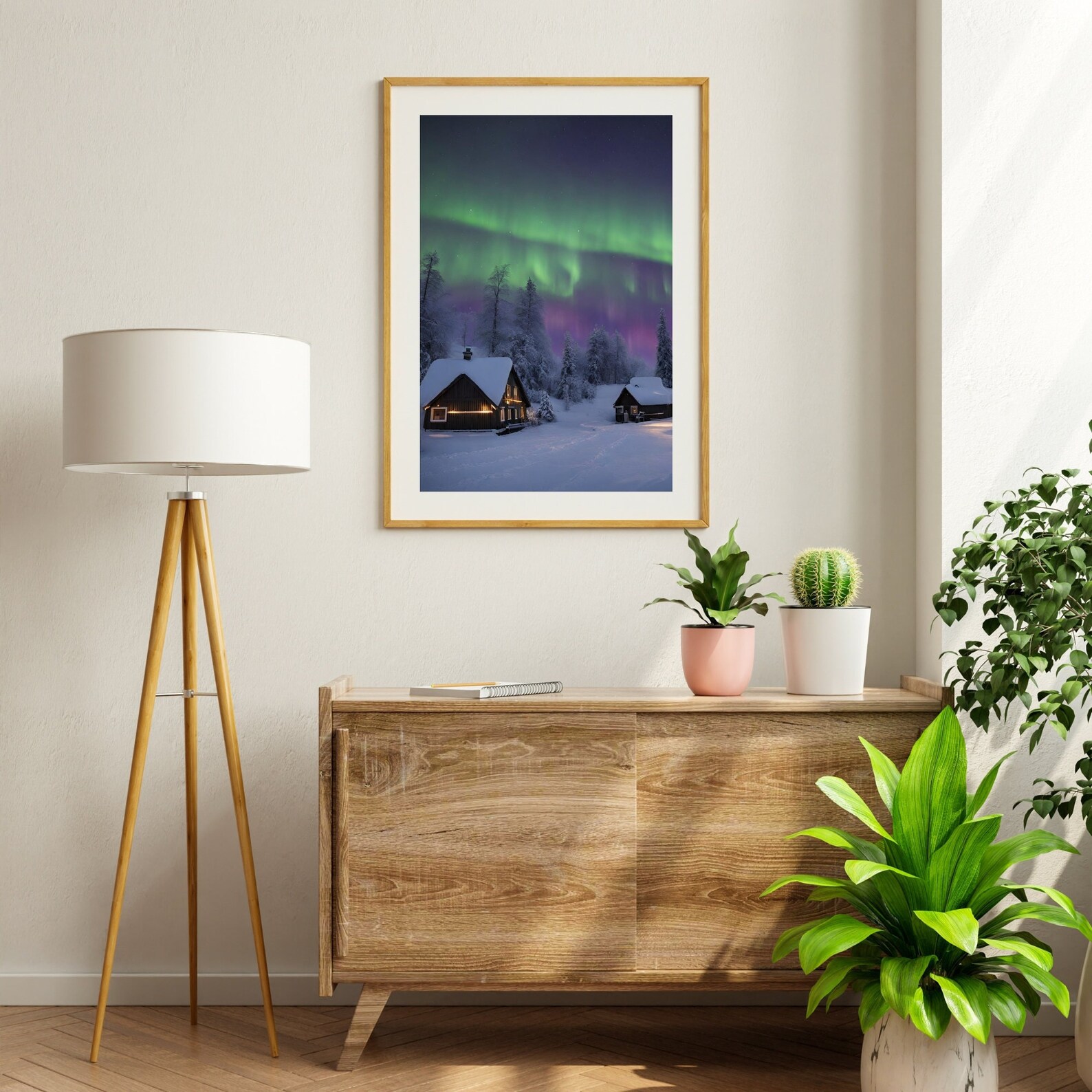 Northern Lights Wall Art Christmas Printable Wall Art Northern Lights ...