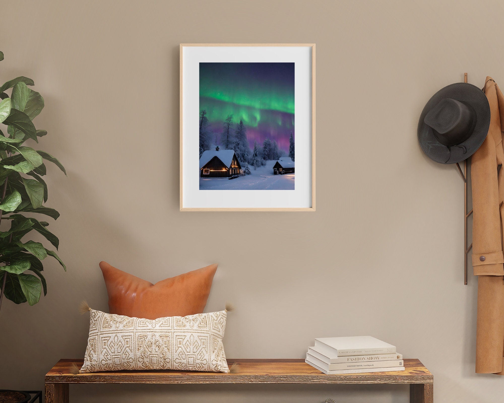 Northern Lights Wall Art Christmas Printable Wall Art Northern Lights ...