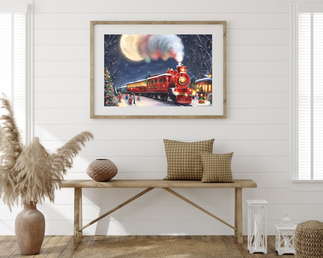 Snowbound Express: Printable Train Frame Decor - Etsy