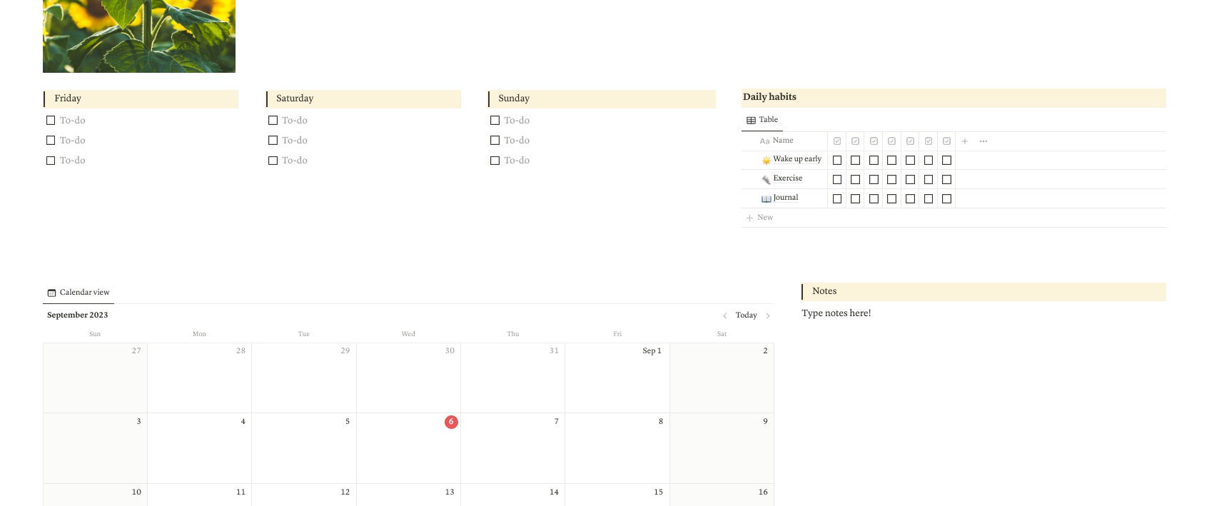 Notion Weekly Planner Template Aesthetic All in One Daily - Etsy