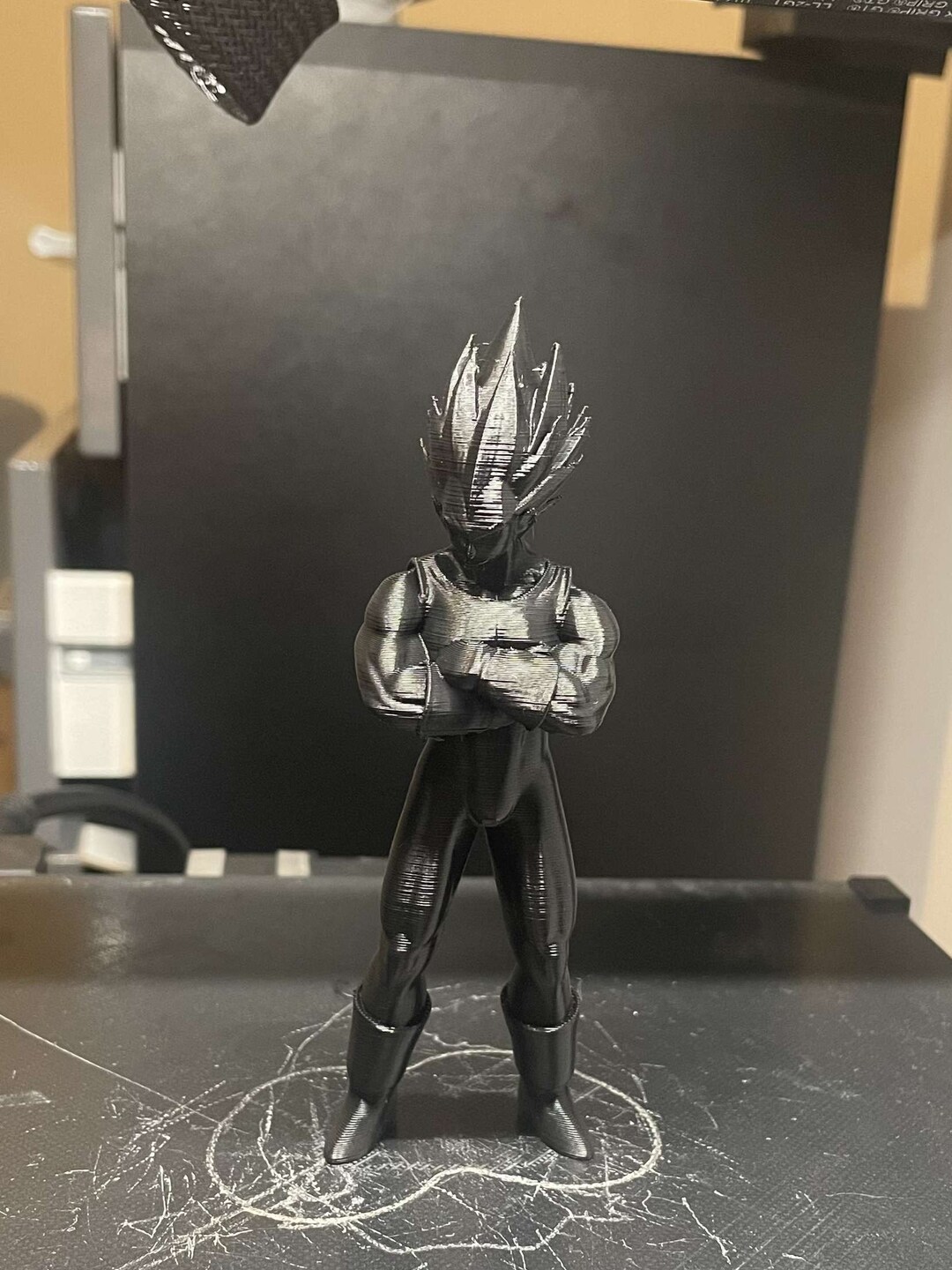 Vegeta 3D Printed DIY Model PLA Printed 3d Print Anime - Etsy