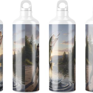Largemouth Bass Fishing Scene PNG, Angler Digital Download - Etsy