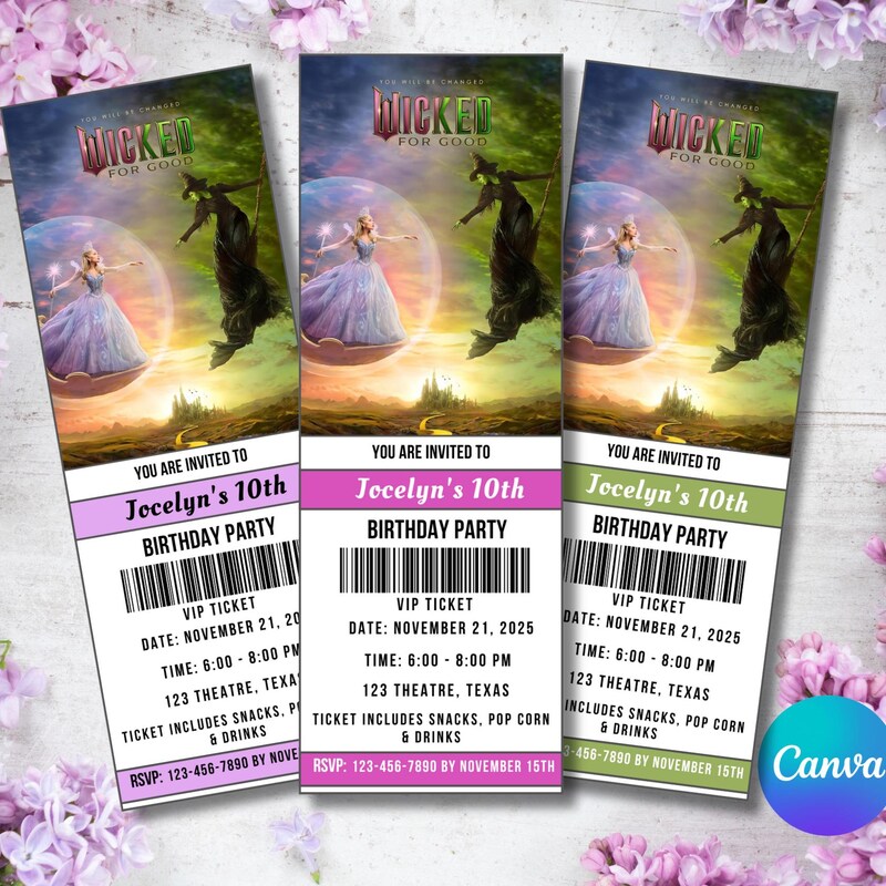 Wicked 2 Movie Invitation - Etsy