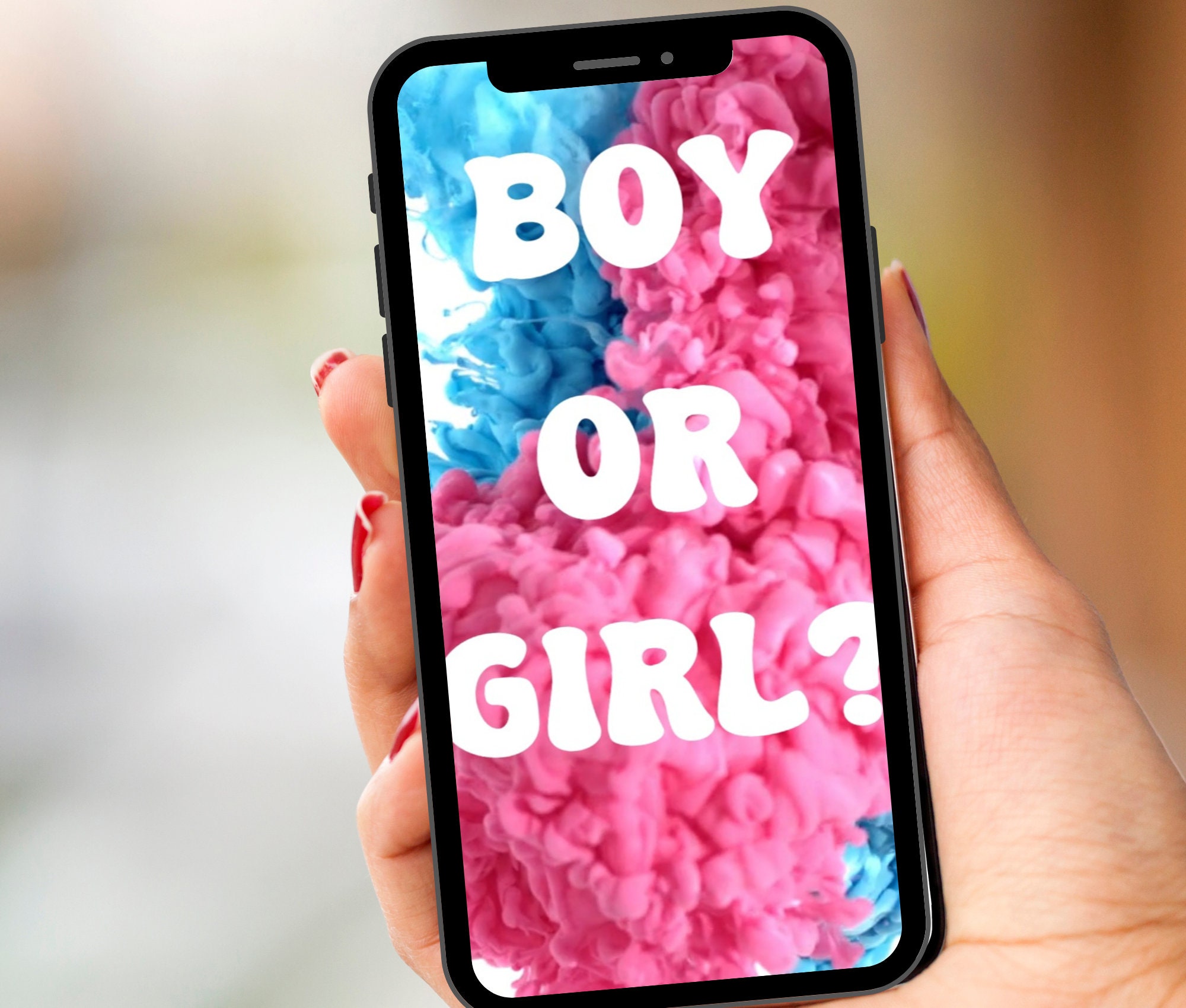 Blue Smoke It's a Boy Gender Reveal Video Announcement (digital ...