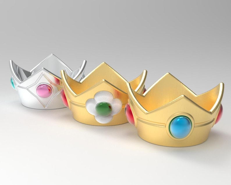 Princess Crown Super Mario Bros Cosplay Crown 3D Print - Etsy