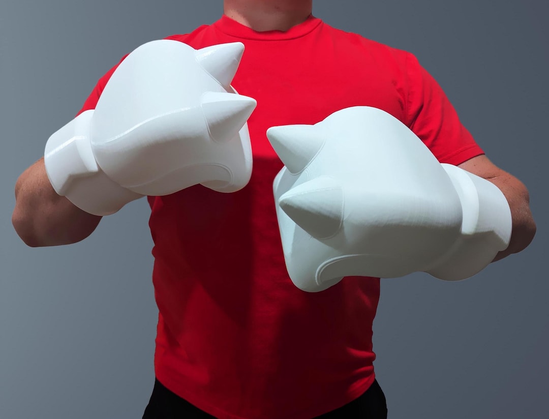Sonic Knuckles Cosplay Gloves 3D Printed - Etsy