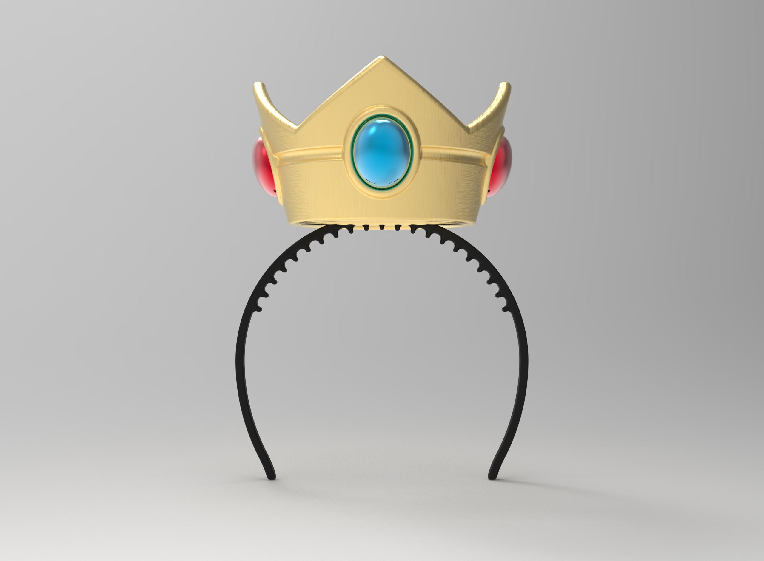 Princess Crown Super Mario Bros Cosplay Crown 3D Print - Etsy