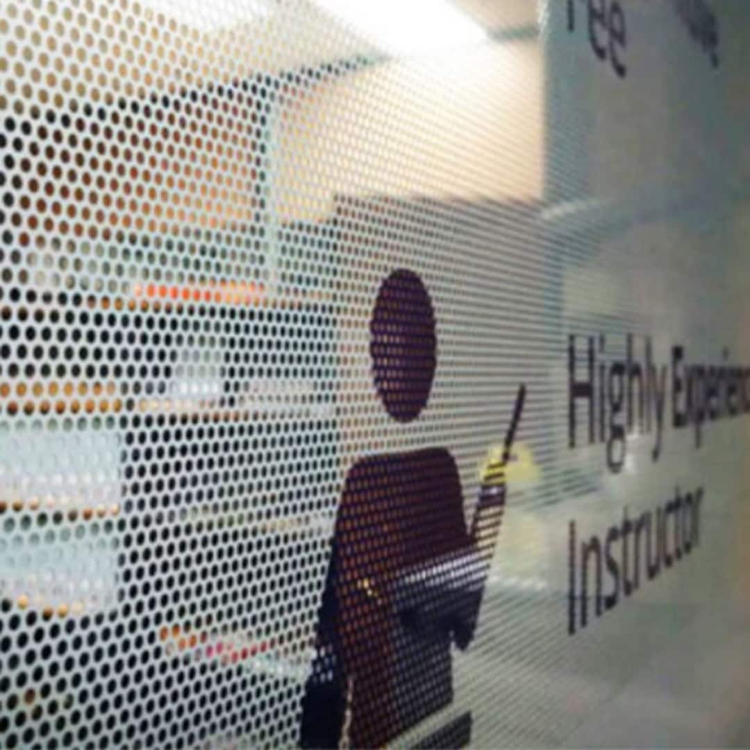 One Way Vision Sign Custom Adhesive Window Perforated Vinyl - Etsy