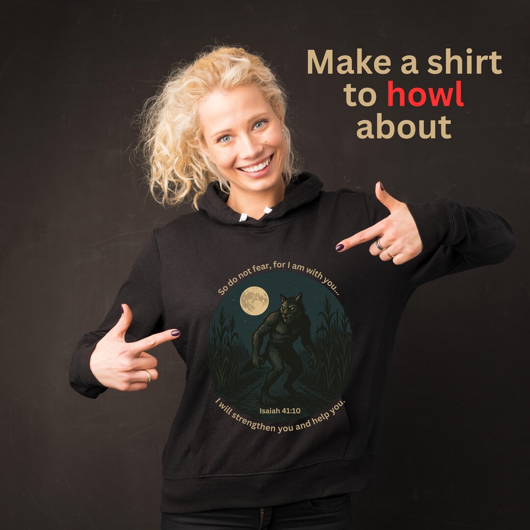 Christian Cryptid Art – Beast of Bray Road Bible Verse PNG JPG Bundle ...