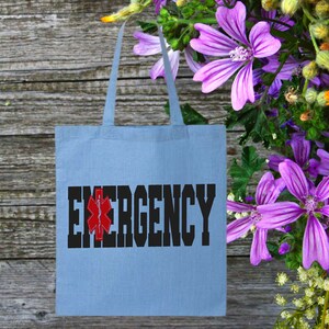 Emergency Department Tote Bag, Custom ER Canvas Bag, Emergency Room ...