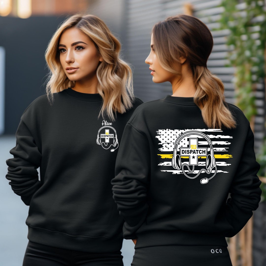 Custom 911 Dispatcher Sweatshirt, Dispatcher Shirt, Gift for Dispatcher ...