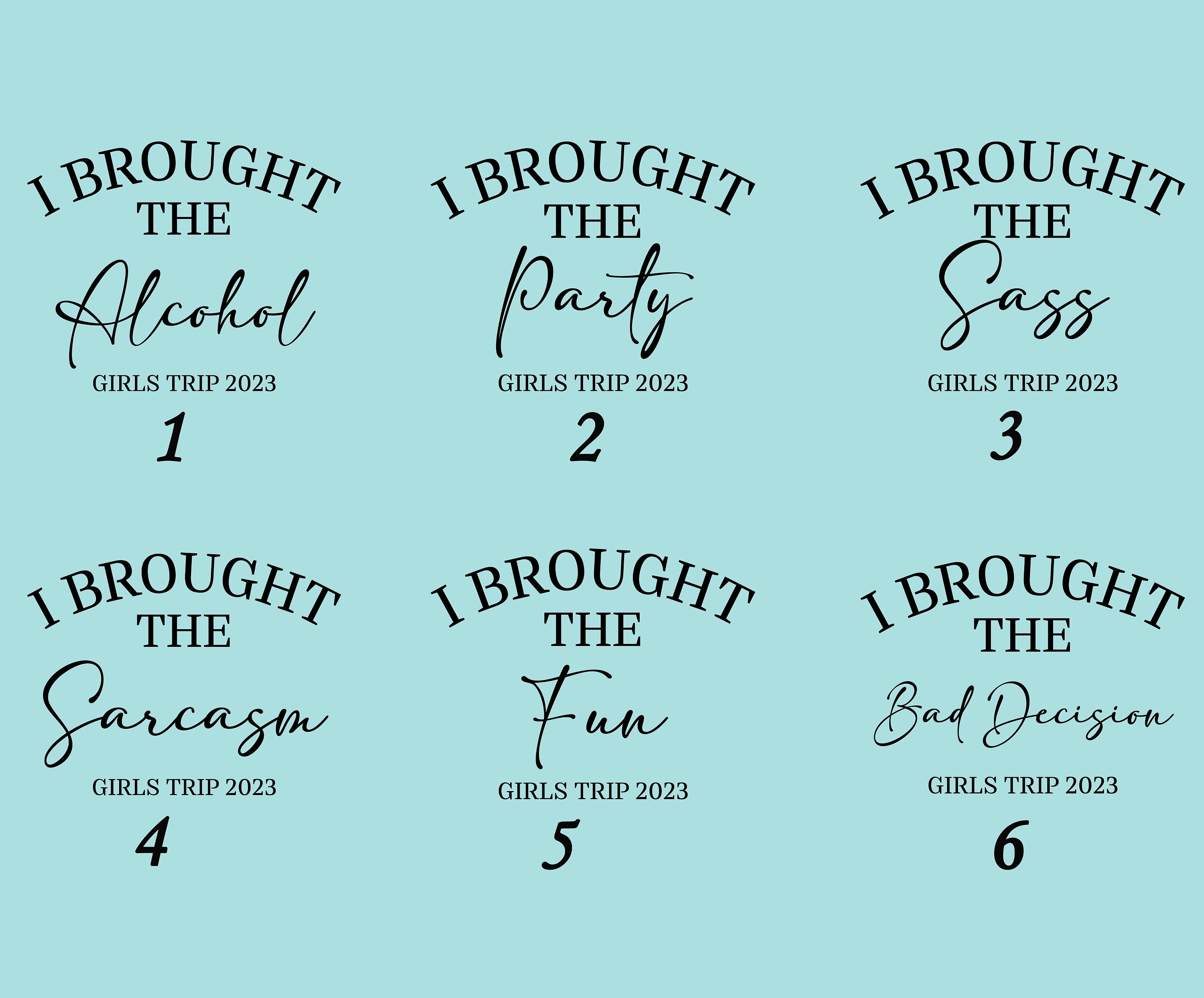 Custom I Brought Girls Trip 2023 Sweatshirt, Girls Tour Shirt ,friends ...