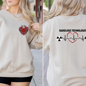 Custom Radiology Sweatshirt T Shirt, Double Sided X Ray Radiologist ...