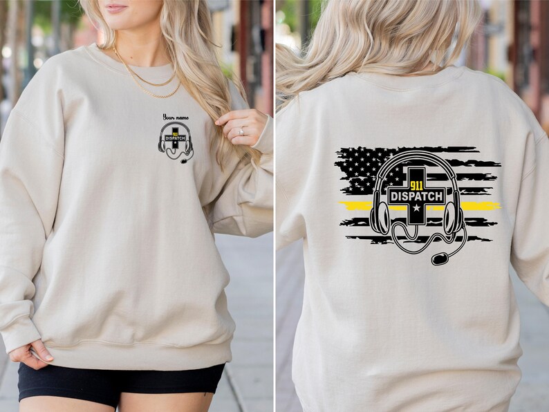 Custom 911 Dispatcher Sweatshirt, Dispatcher Shirt, Gift for Dispatcher ...