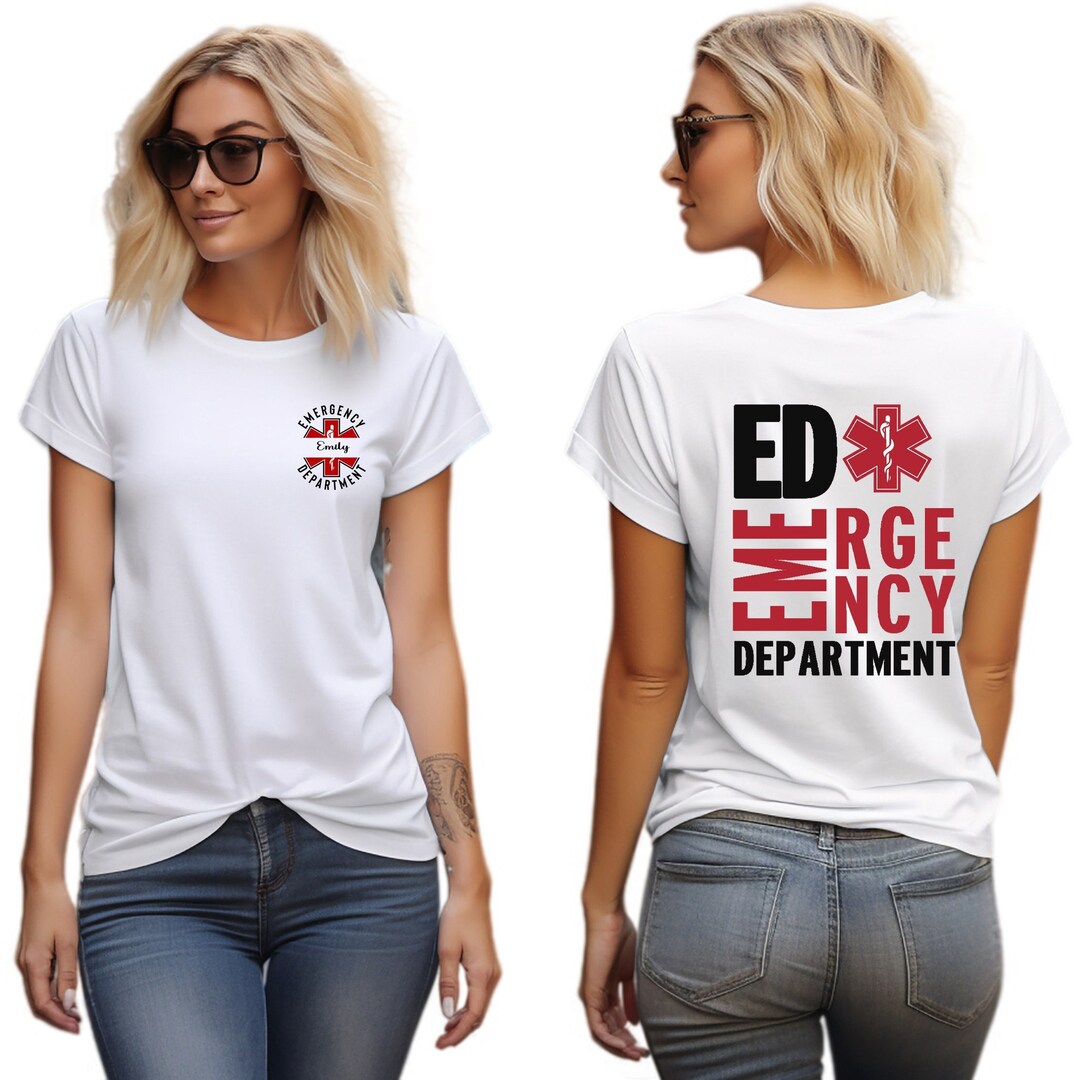 Custom ER Sweatshirt, Emergency Department Shirt, ED Sweater ...