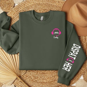 Custom Dispatcher Sweatshirt, 911 Dispatcher Shirt, 911 Dispatch Gift ...