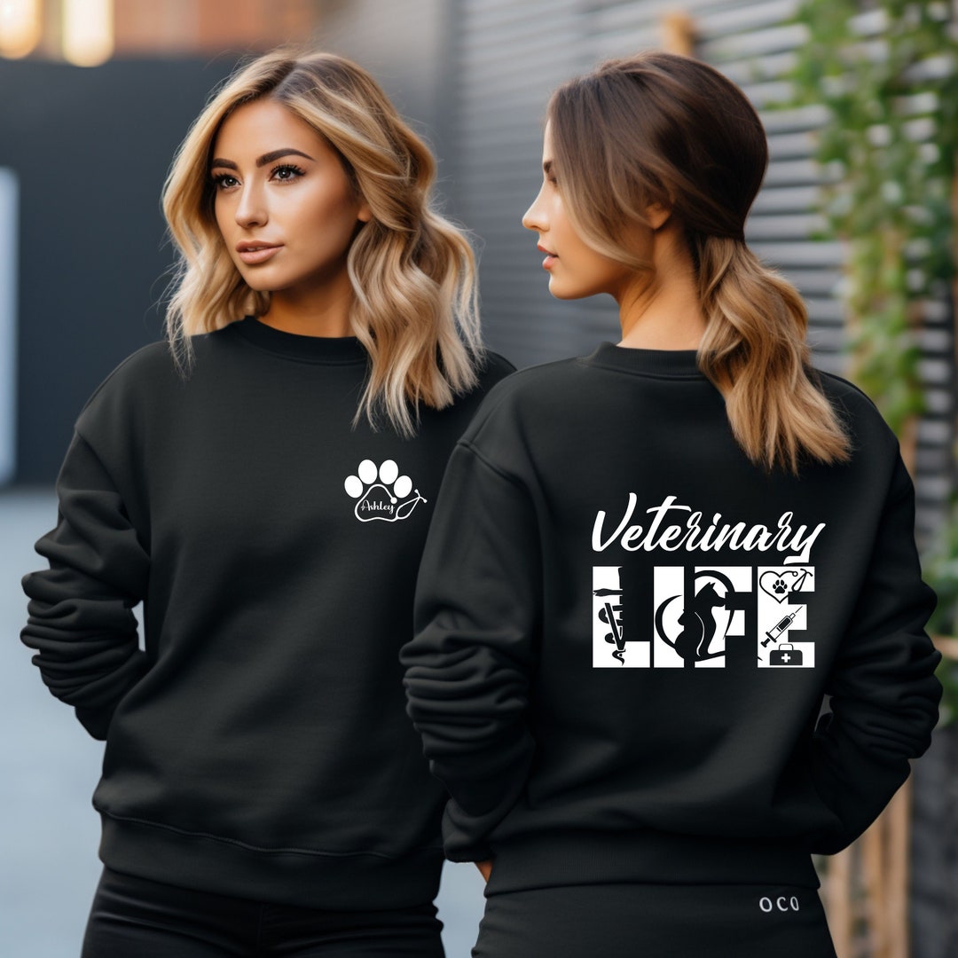 Custom Veterinary Life Sweatshirt, New Vet T Shirt, Veterinarian ...