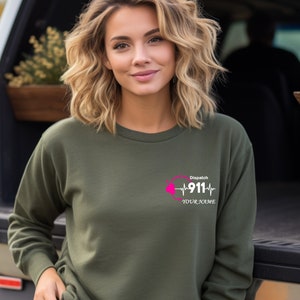 Custom Dispatcher Sweatshirt, 911 Dispatcher Shirt, 911 Dispatch Gift ...