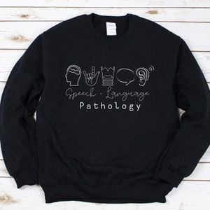 Speech Therapist Sweatshirt, Speech Language Shirt, SLP Nurse Sweater ...