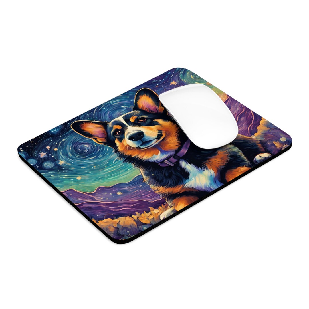 Tri Color Corgi on a Starry Night Mouse Pad - Etsy