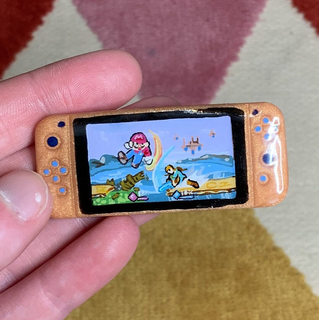 Handpainted Pin Smash Bros Ultimate Collectible Nintendo Switch Pin ...