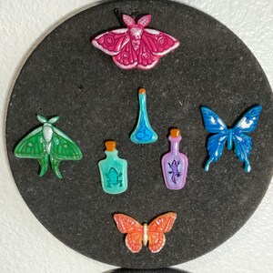 Blue Butterfly Pin | Handmade Clay Pins | Cute Shimmer Insect Pin - Etsy