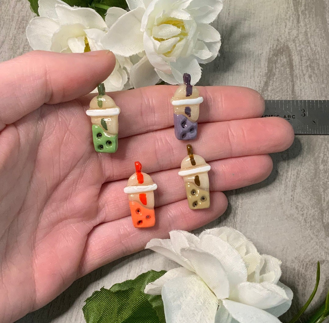 Boba Pins Handmade Clay Pins Cute Bubble Tea Drink Pins - Etsy