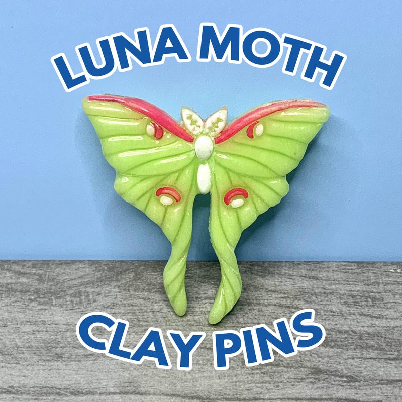 Luna Moth Pin - Etsy