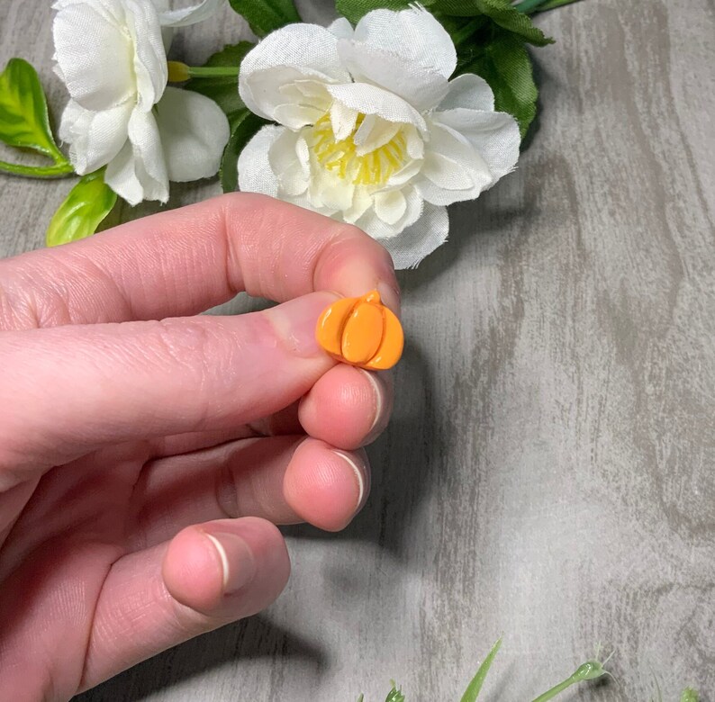 Fall Nature Pin Set Handmade Clay Pins Cute Pumpkin, Acorn, and Autumn ...