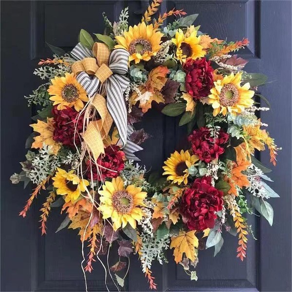 Shop Fall Wreaths for Front Door Online - Etsy