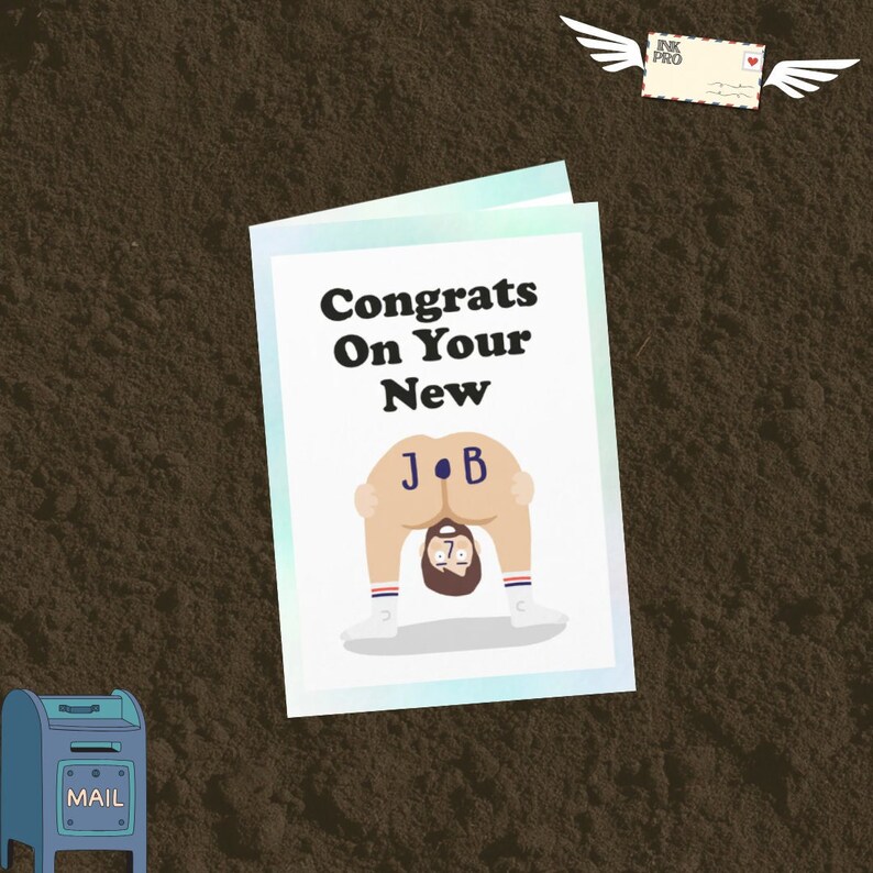 New Job Card | "congrats on Your New Job" | HD QUALITY | Greeting Card ...