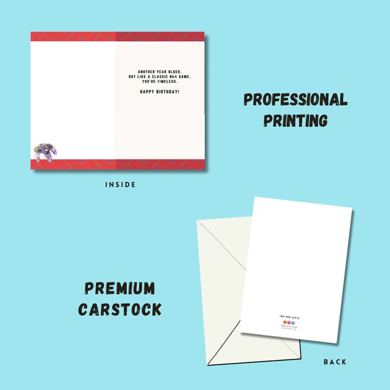 Birthday Card 90s Birthday HD QUALITY Greeting Card Envelope Makes a ...