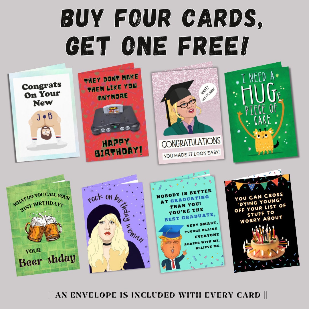 New Job Card congrats on Your New Job HD QUALITY Greeting Card Envelope ...