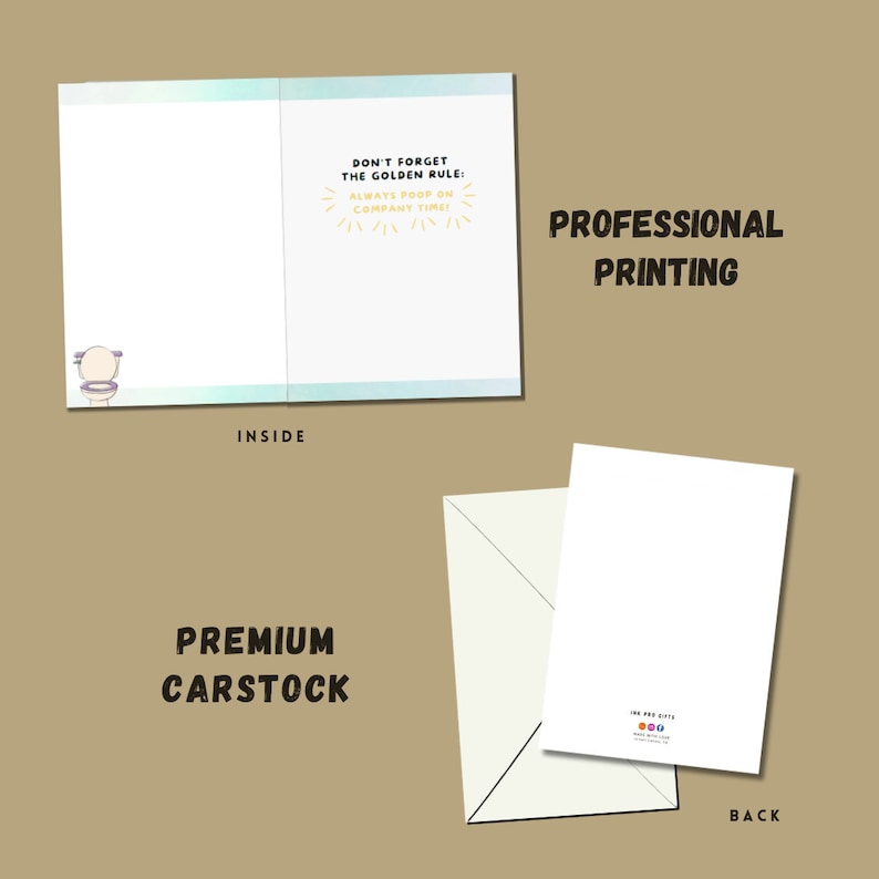 New Job Card congrats on Your New Job HD QUALITY Greeting Card Envelope ...
