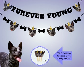 Custom Dog Cupcake Toppers, Personalized Pet Topper, Personalize Dog ...