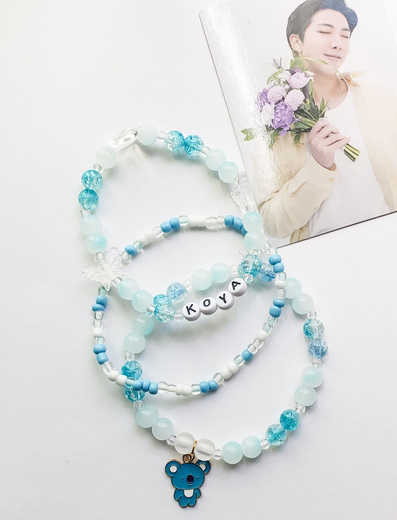 Handmade BTS/BT21 Inspired Beaded Bracelets - Etsy