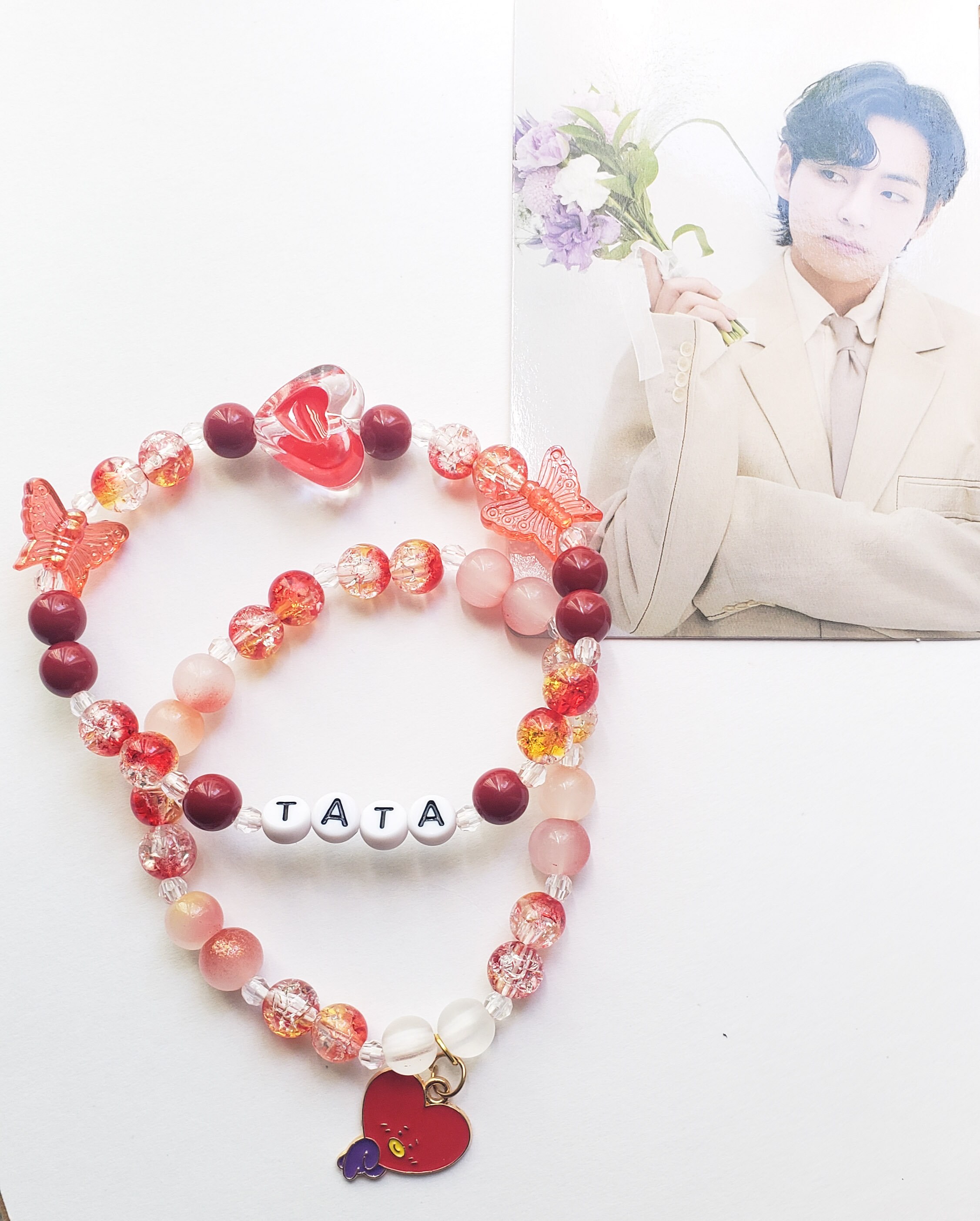 Handmade BTS/BT21 Inspired Beaded Bracelets - Etsy