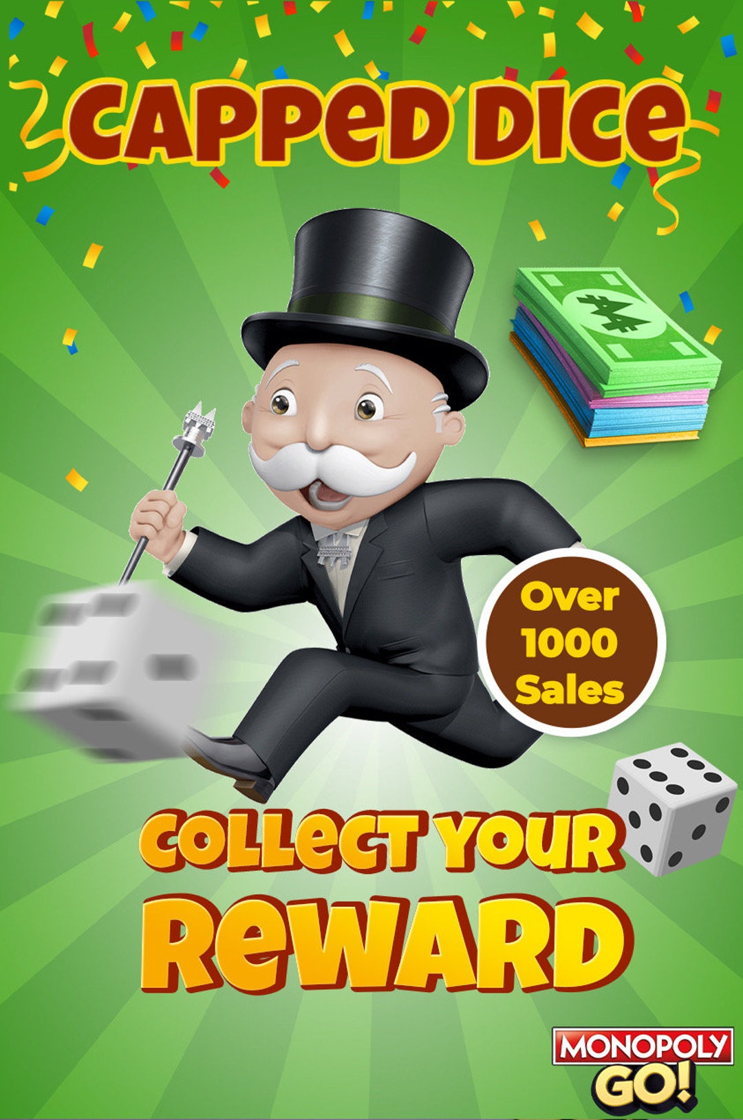 Monopoly Go 5300 Dices CAP ACCT ONLY New Method 1.11 - Etsy