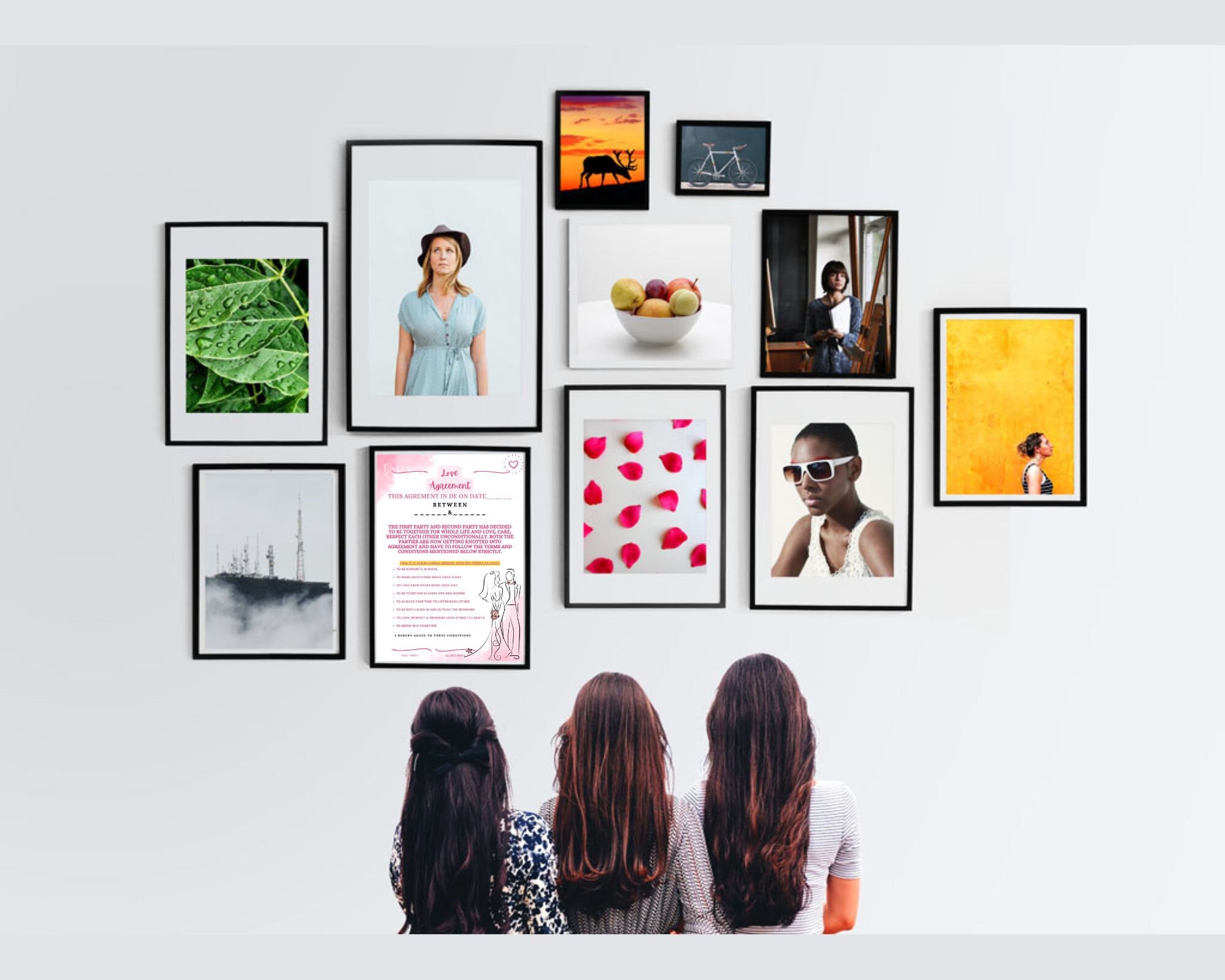 Printable Love Contracts, Digital Relationship Contract, Valentines Day ...