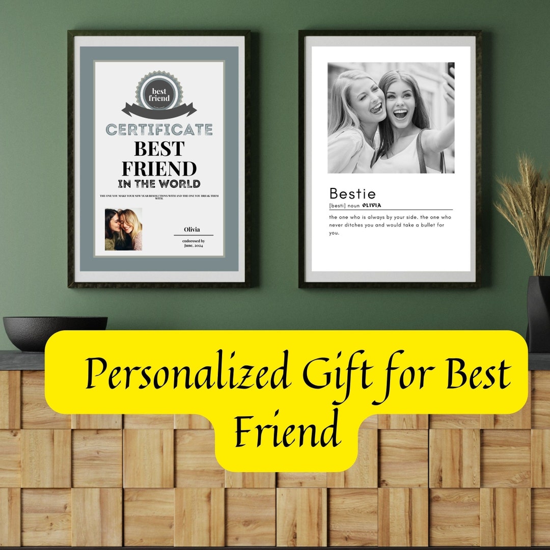 Personalized Gift for Best Friend, Best Friend Photo Print, Custom ...